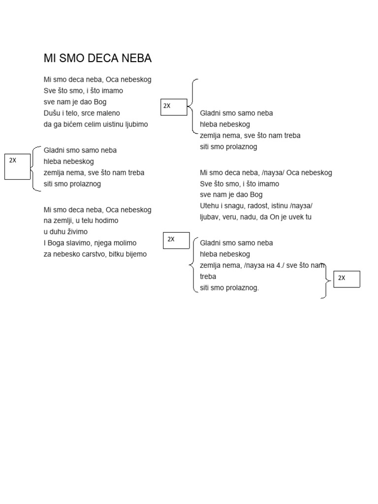 Mi Smo Deca Neba | PDF