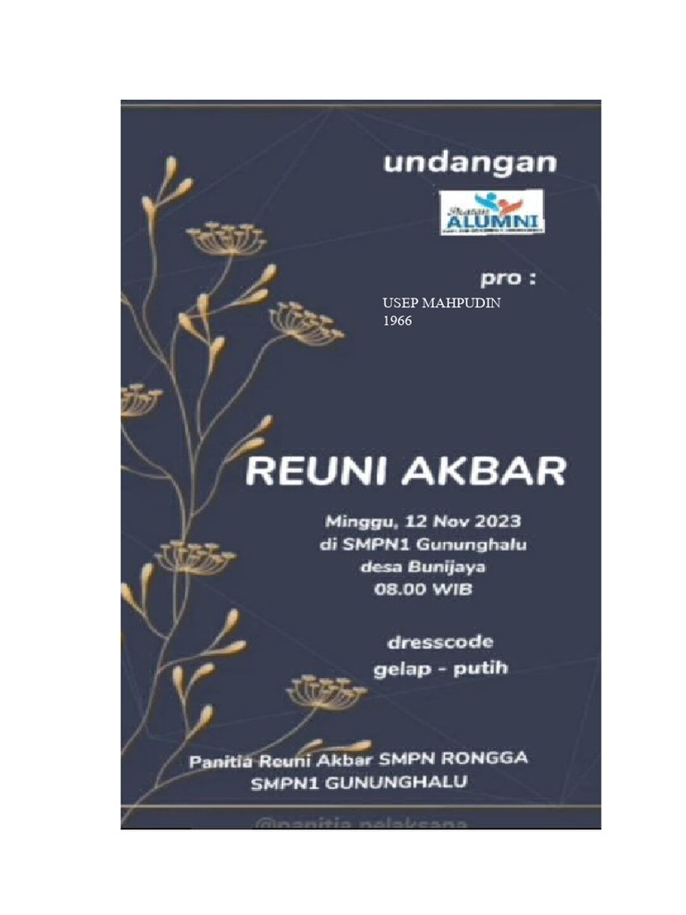 Undangan Reuni Akbar | PDF