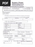 New Electricity Connection Application Form | PDF | Electricity ...