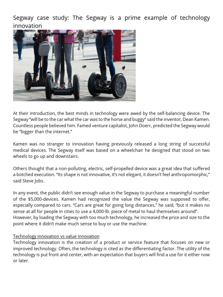 6.2 Segway Case Study | PDF