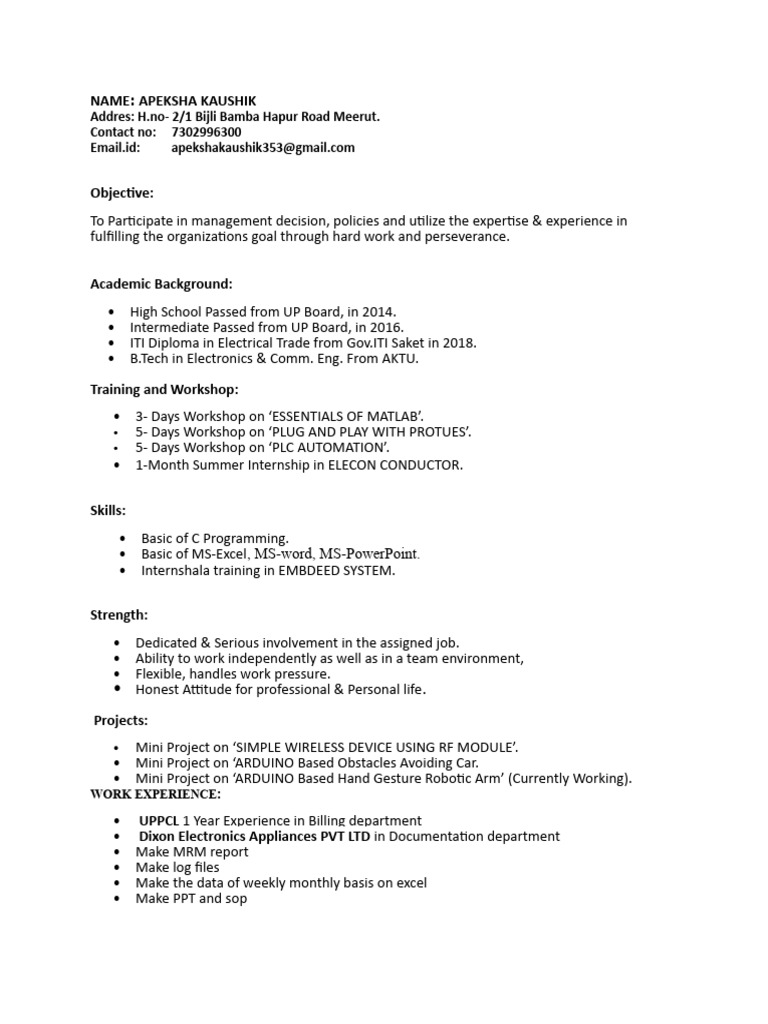 Apksha Resume | PDF | Computing | Computer Engineering