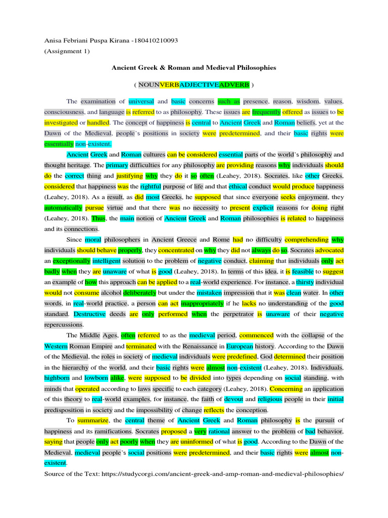 Assignment 1 | Download Free PDF | Happiness | Reason