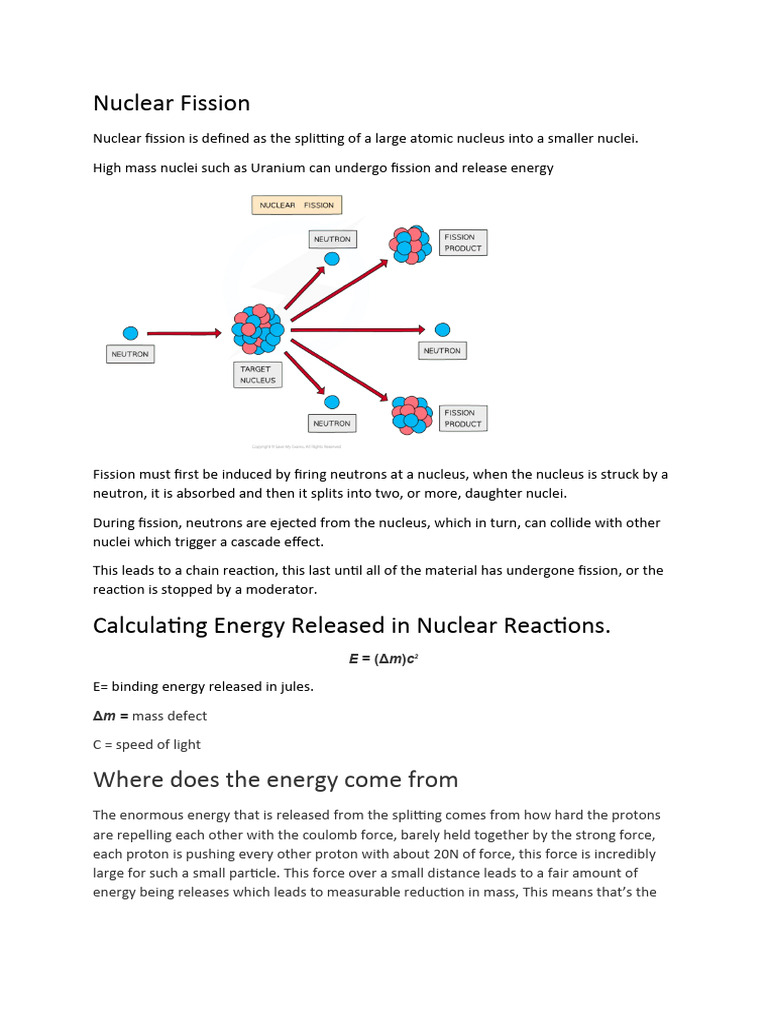 Nuclear Fission | PDF | Technology & Engineering