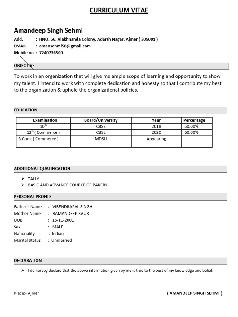 Amandeep Singh Resume | PDF