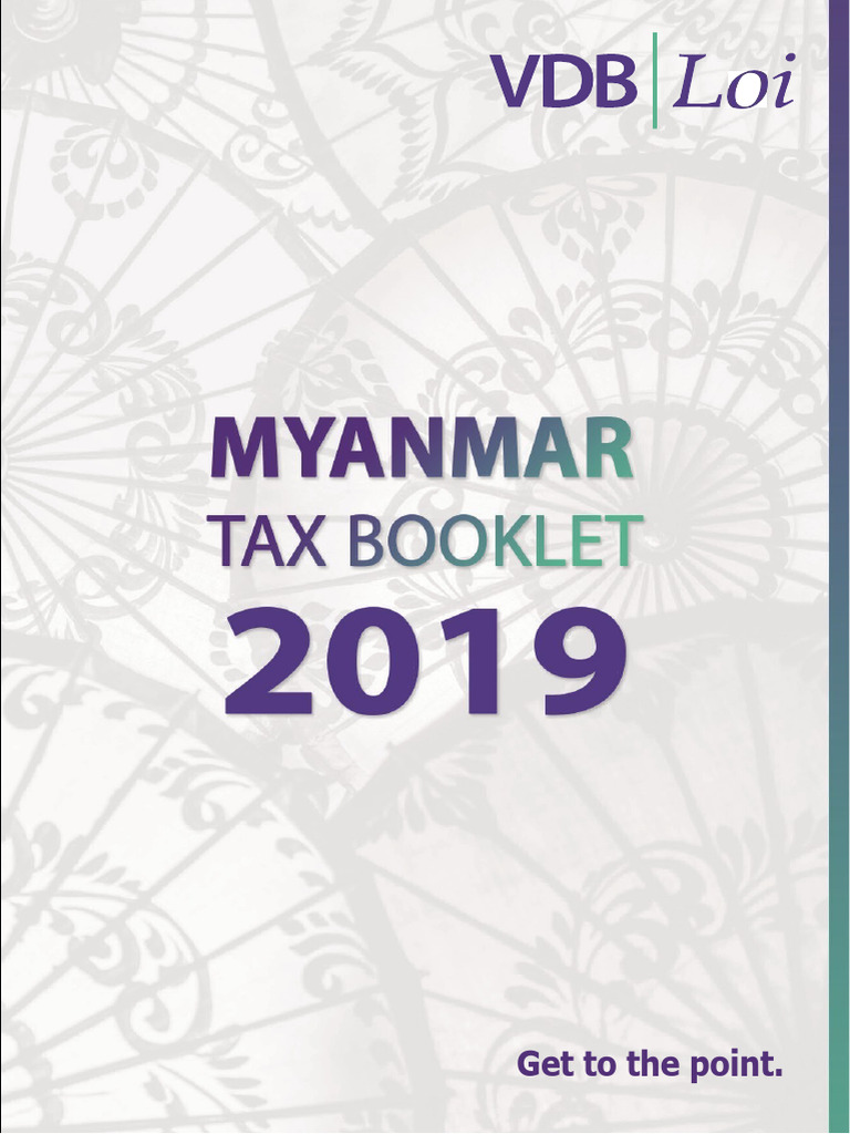 Myanmar Tax Booklet - 2019 | PDF | Capital Gains Tax | Taxes