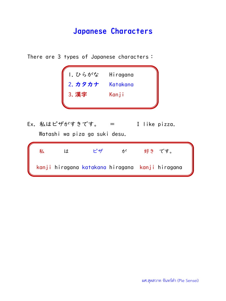 1.Japanese Characters | PDF