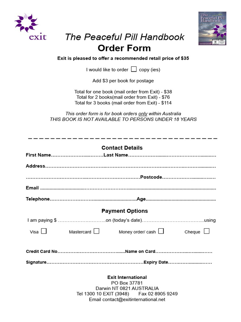 PP Hba Ust Order Form Mod | PDF