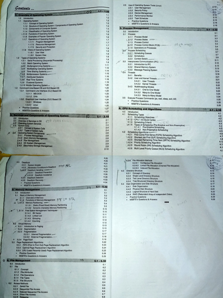 Operating System (Nirali Publication) | PDF