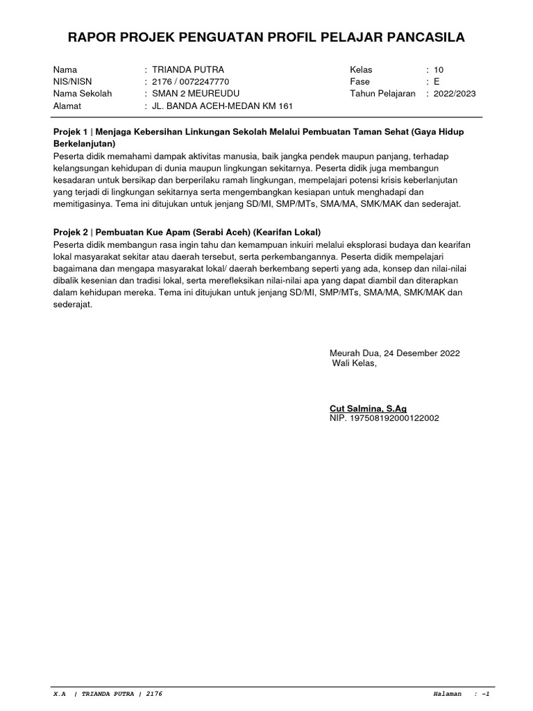 Rapor P5BK KLS 2022 0072247770-1 | PDF