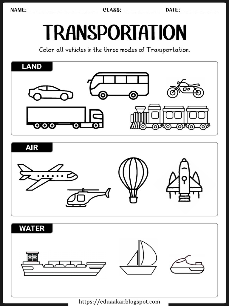 Transport Worksheets | PDF