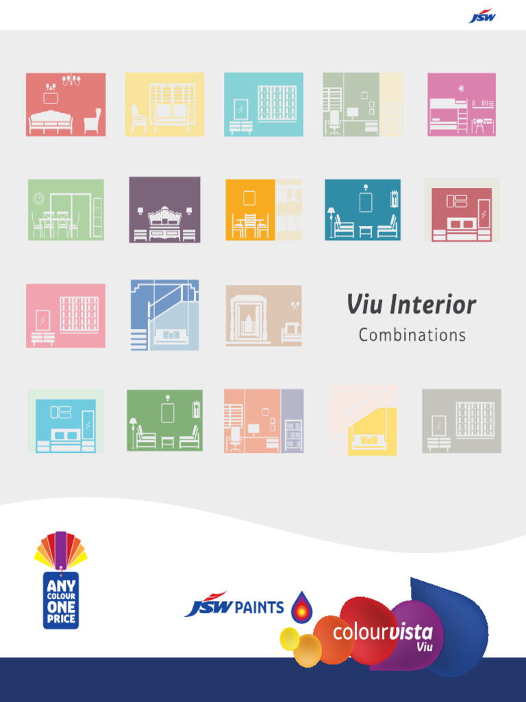 JSW Paints Colour Combinations Guide | PDF | Wear