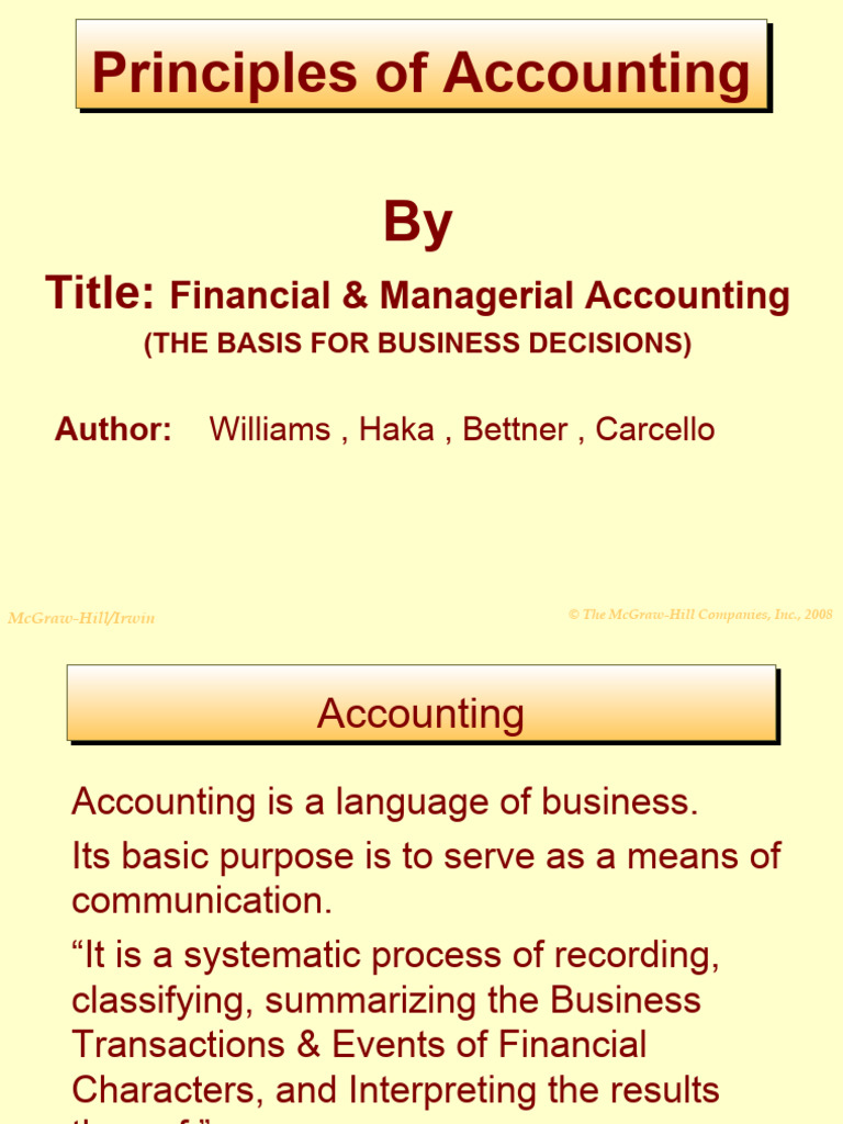 FOA Introduction | PDF | Accounting | Investing