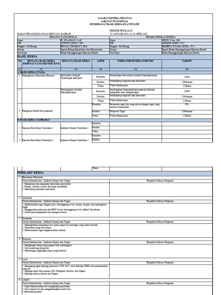 Form JA-JF Kuantitatif - UMPEGbpbd | PDF
