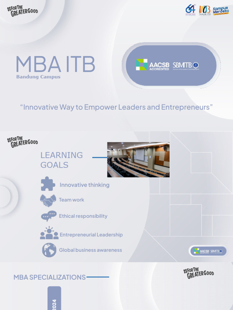 MBA ITB Bandung: Empower Leaders 2024 | PDF | Workweek And Weekend ...