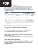 Fungsi Menu Home Pada Microsoft Word | PDF | Komputer