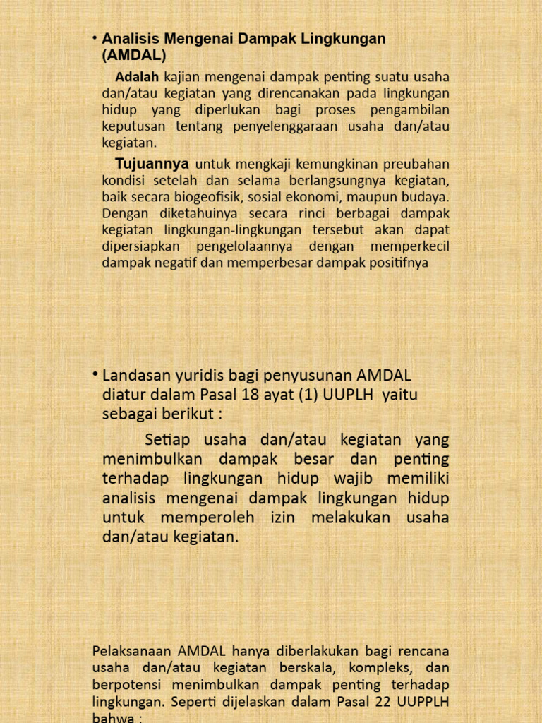 AMDAL | PDF | Sains & Matematika