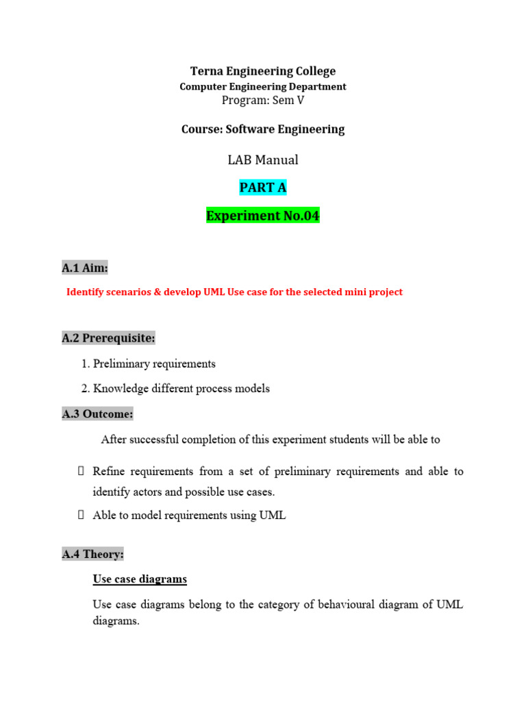 C23 SE Exp4 1 | PDF | Use Case | Automated Teller Machine