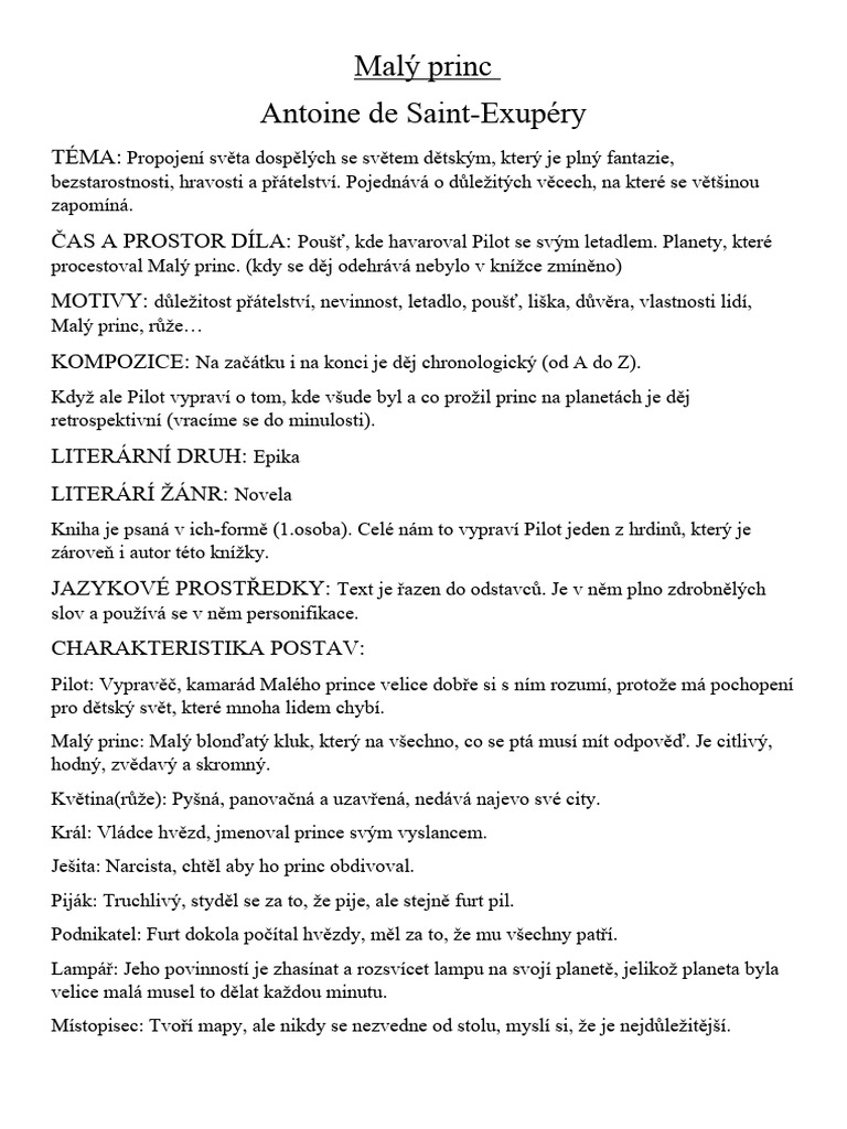 Malý Princ | PDF
