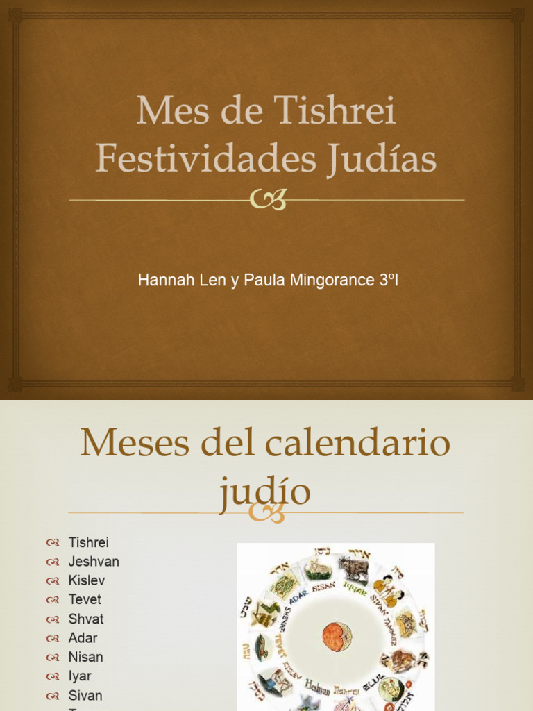 Festividades de Tishrei: Rosh Hashaná y Yom Kipur | PDF | Yom Kippur ...