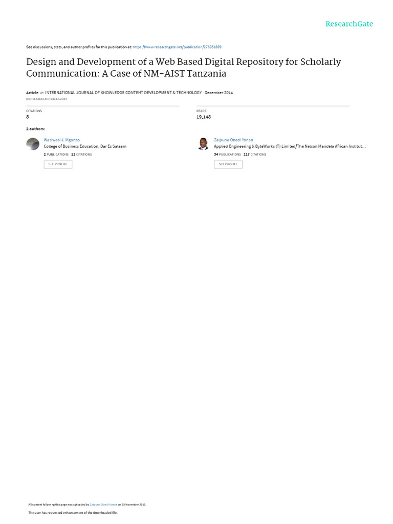 Design and Development of A Digital | PDF | Computing | Information Science