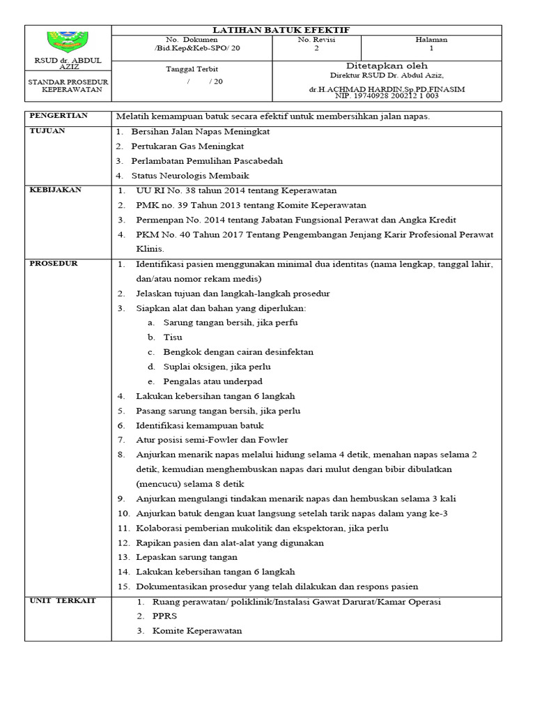30.latihan Batuk Efektif | PDF