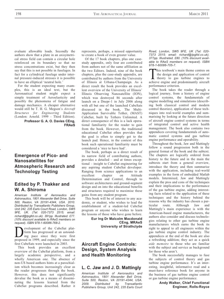 Aircraft Engine Controls_ Design, System Analysis and Health Monitoring ...