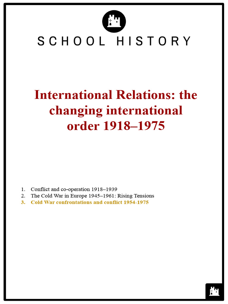 OCR International Relations - The Changing International Order 1918 ...