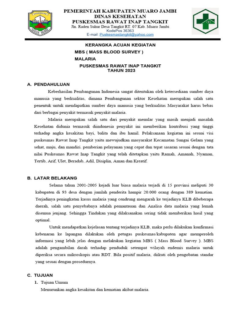 Kak Malaria (MBS) | PDF