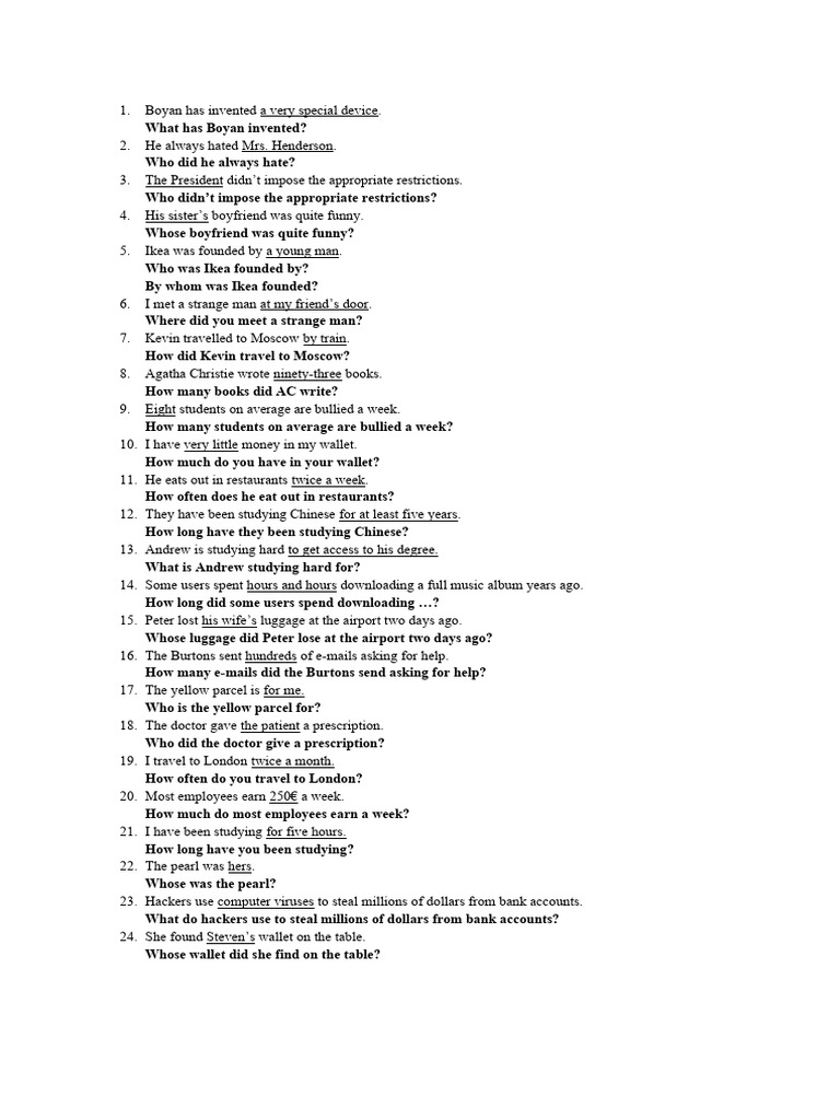 Questions - Answers | PDF Questions - Answers | PDF