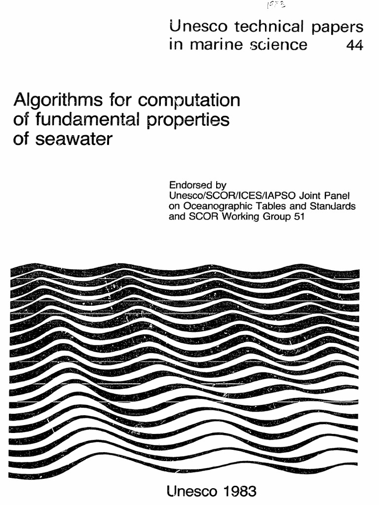 UNESCO-TechPaper44 Eo | PDF | Oceanography | Salinity