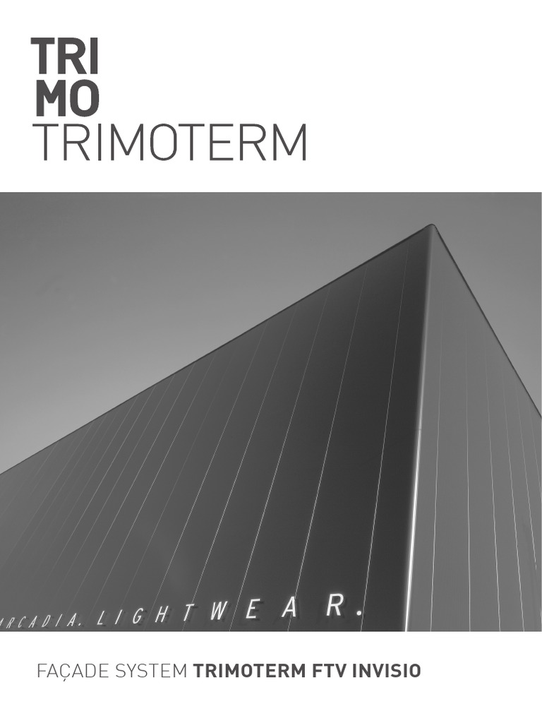 Trimoterm FTV Invisio Facade System Guide | PDF | Sheet Metal ...