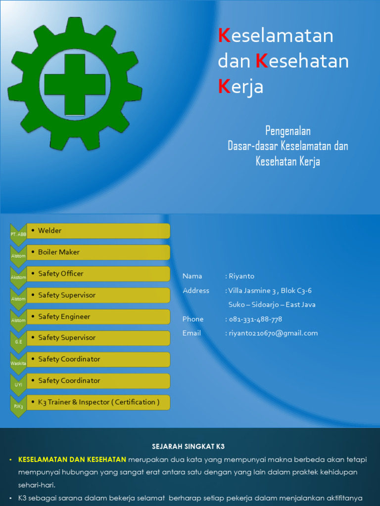 Dasar Dasar K3 | PDF | Bisnis | Komputer