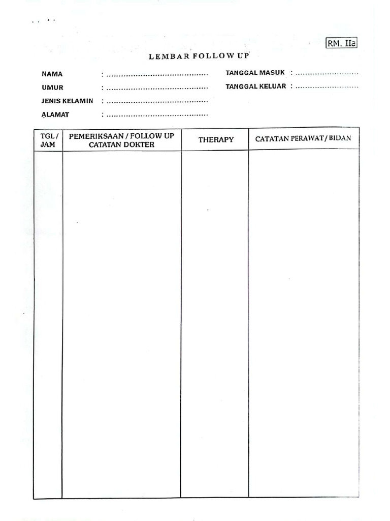 Lembar Follow Up | PDF