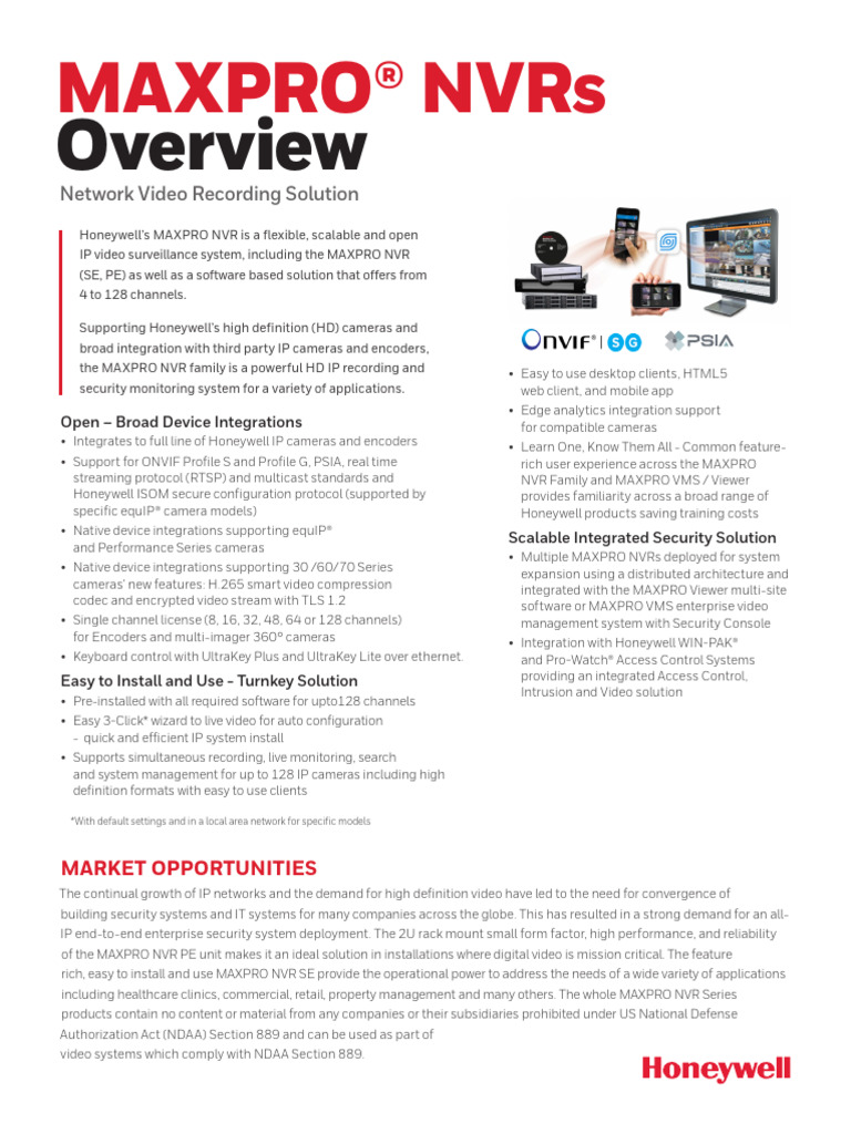 Maxpro NVROverview | PDF | Graphics Processing Unit | Streaming Media
