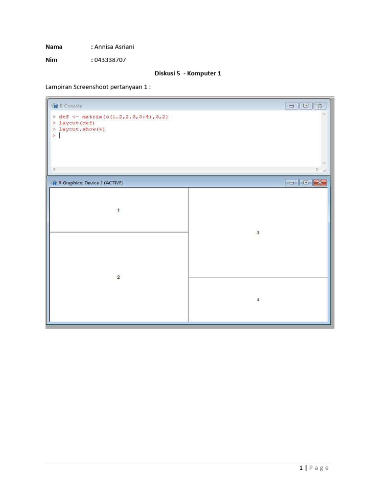 Diskusi 5 Komputer 1 | PDF