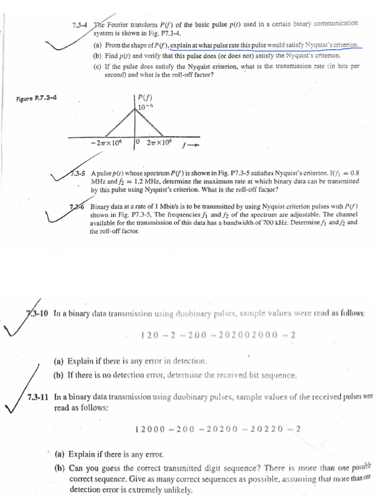 ISI and Pulse Shaping Math | PDF