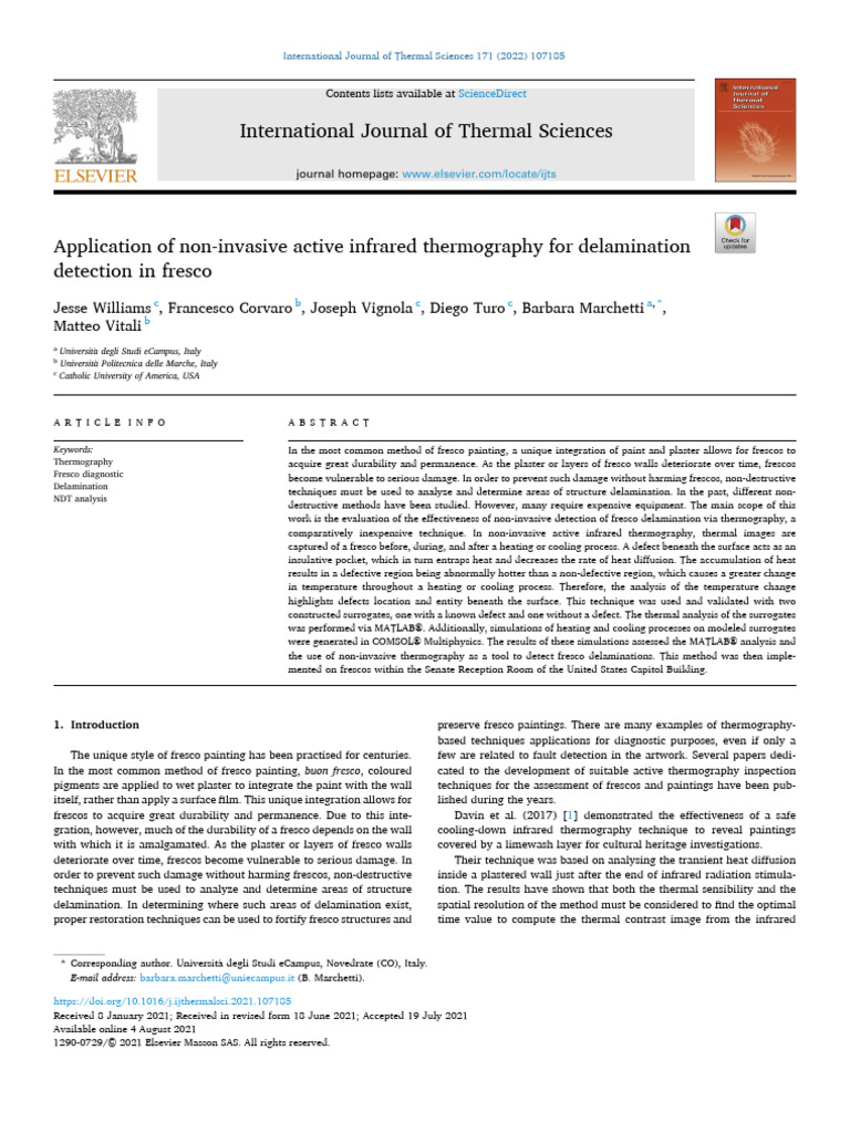 Application of Non Invasive Active Infra | PDF | Infrared | Thermography