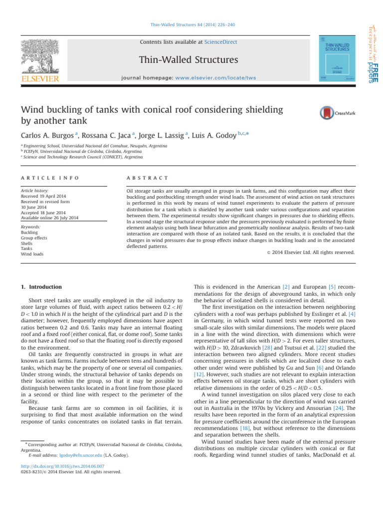 Thin-Walled Structures: Carlos A. Burgos, Rossana C. Jaca, Jorge L ...