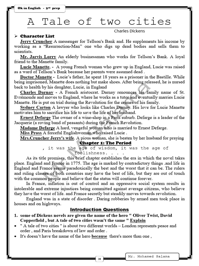 A Tale of Two Cities | PDF | A Tale Of Two Cities