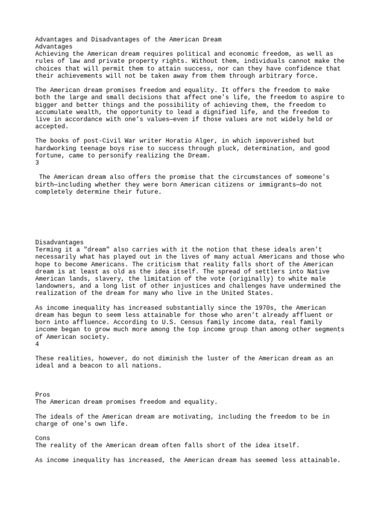 American dream | PDF | American Dream | The United States