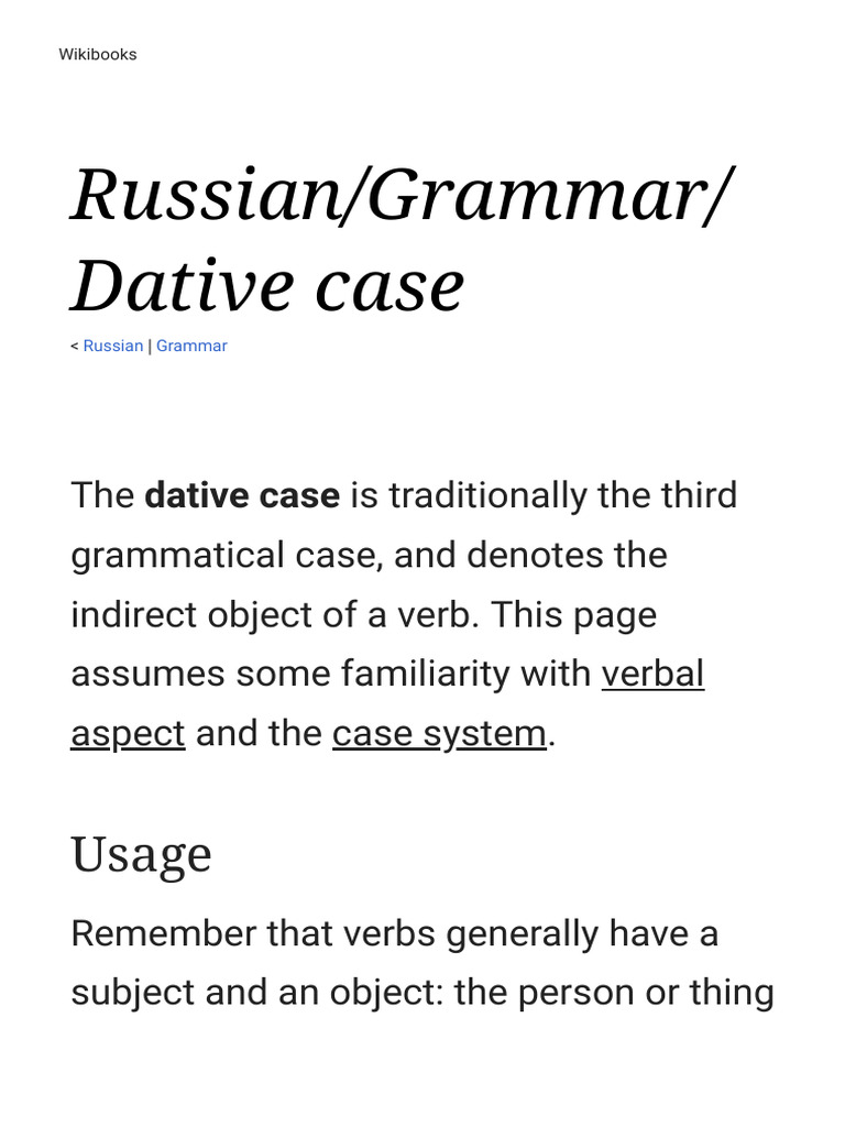 Dative Case | PDF | Cybernetics | Logic