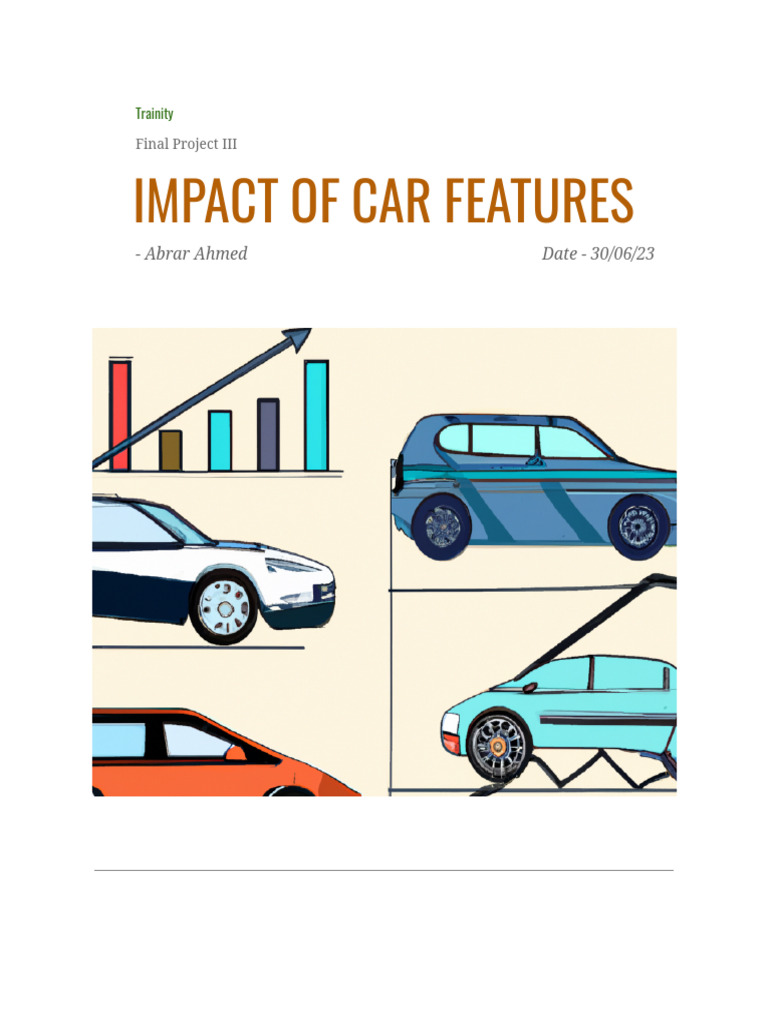 Impack of Car Features | PDF | Fuel Economy In Automobiles | Microsoft ...