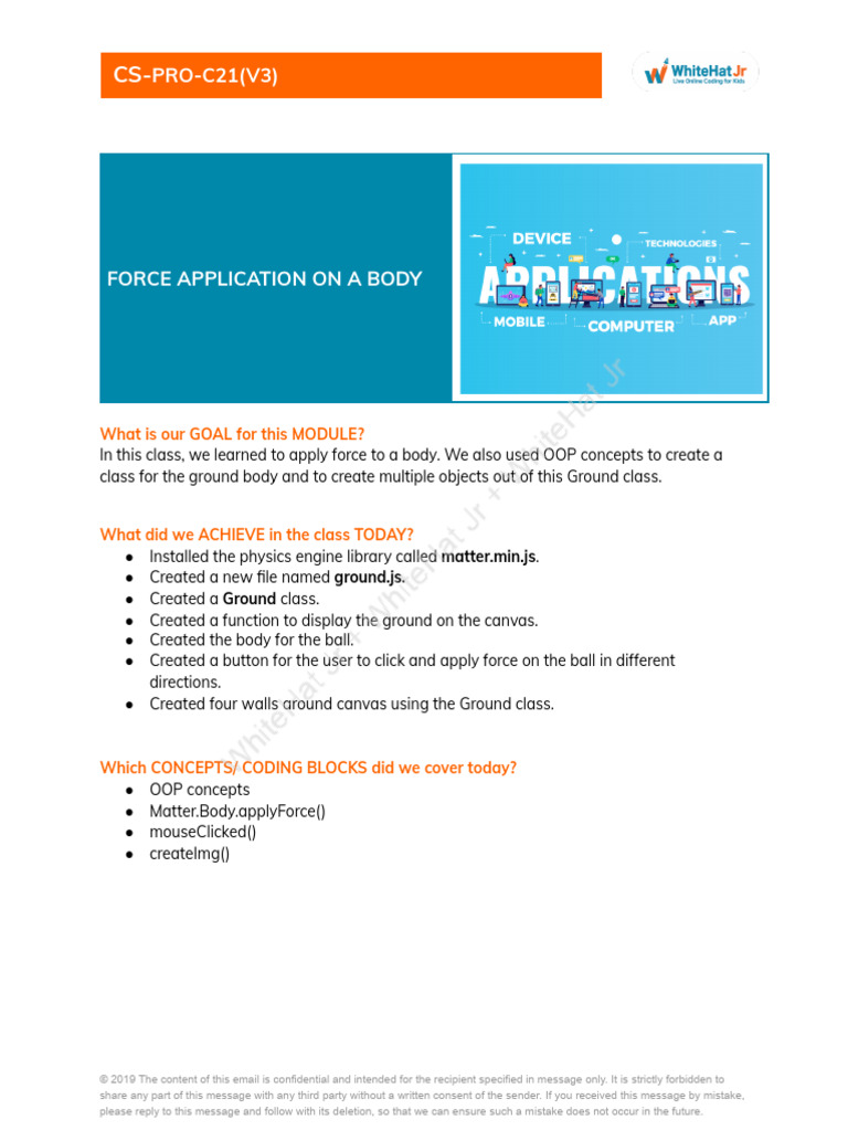 Class 21 | PDF | Library (Computing) | Force