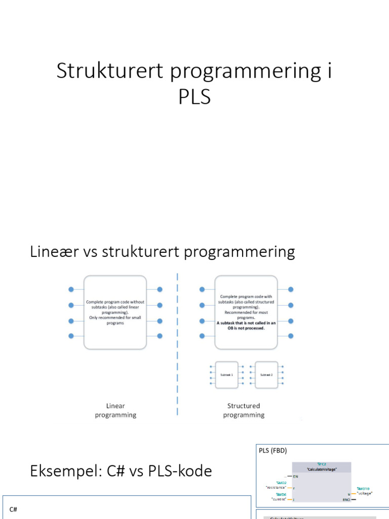 Strukturert Programmering I PLS | PDF