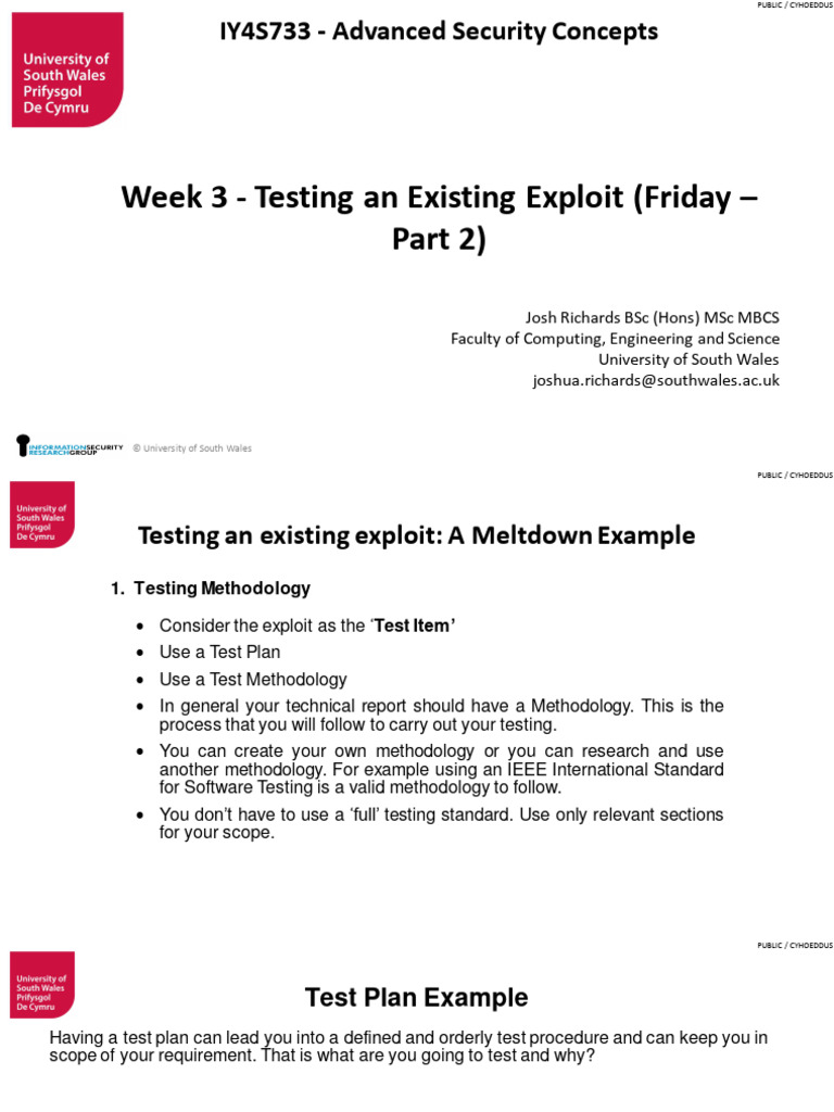 Week 3 - Testing An Existing Exploit (Friday - Part 2) | PDF | Software ...