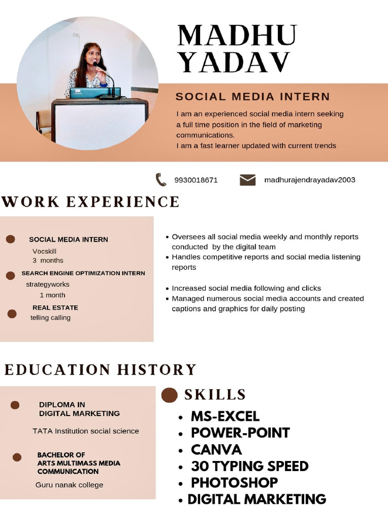 Madhu cv | PDF