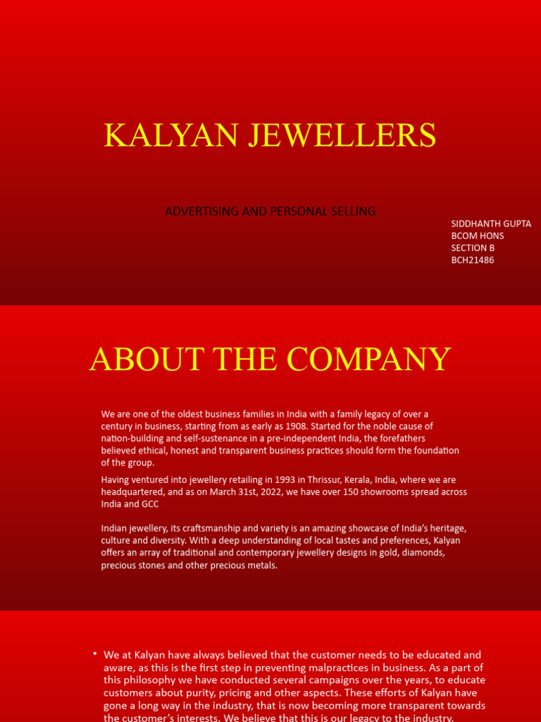 KALYAN JEWELLERS - PPTX ASSIGNMENT | PDF | Social Media Marketing | Marketing