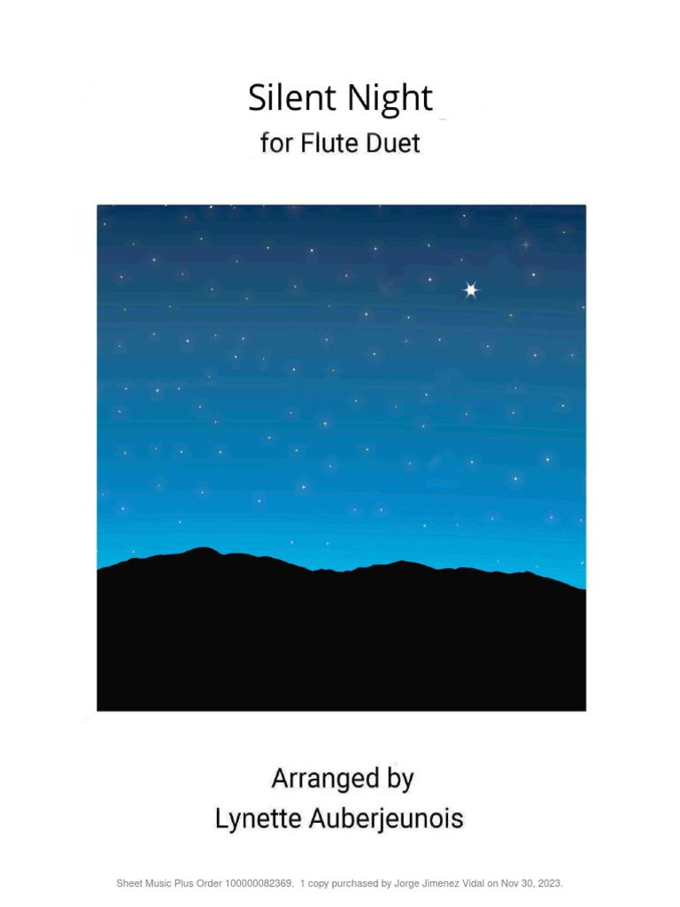 Silent Night Flute Duet | PDF
