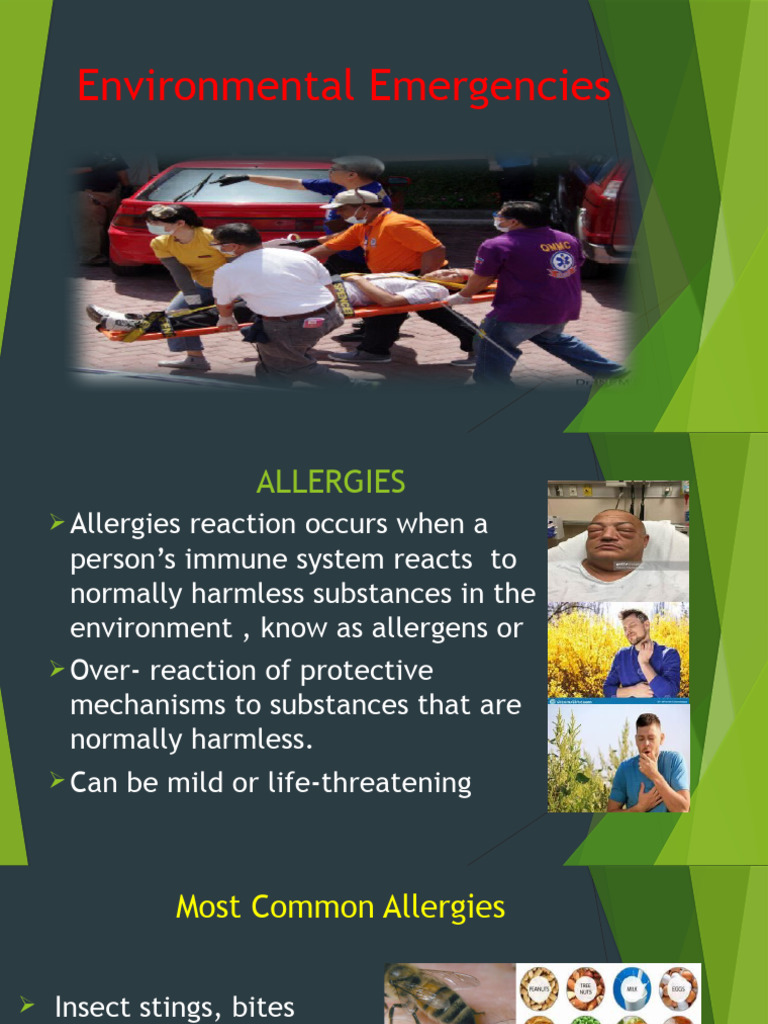 PE (Midterm) - Environmental Emergency | PDF | Allergy | Venom