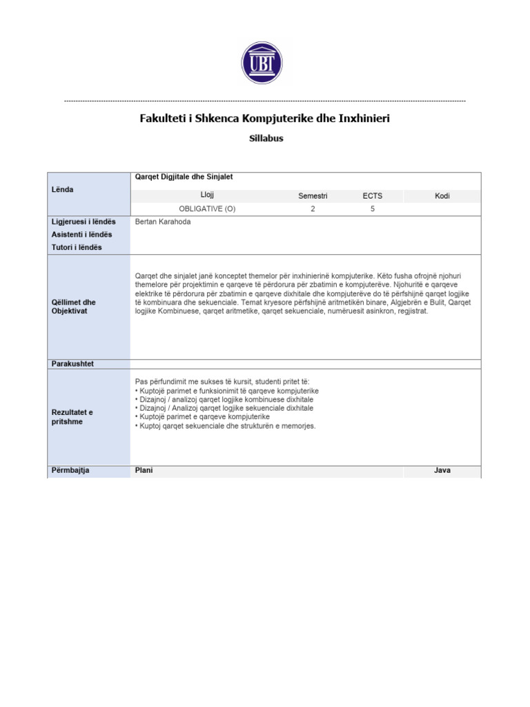 Qarqet Digjitale Dhe Sinjalet | PDF